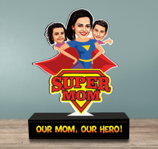 Mighty Mom: Personalized Heroic Caricature Tribute - weddingplanet.in